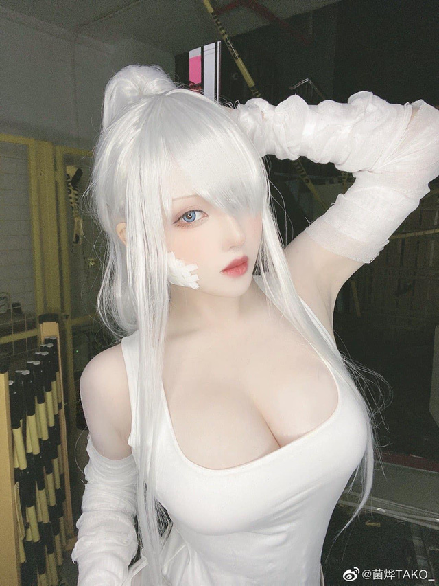菌烨TAKO cos 作品 | coser@菌烨TAKO_cos“锻炼服版”白血球 – 萌萌秀